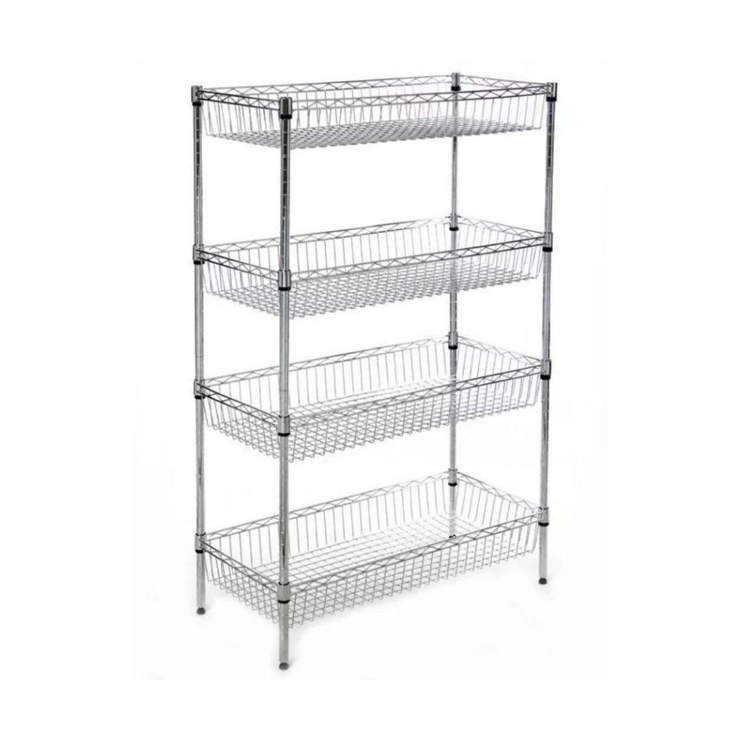 Wire Basket Shelves Rack supplier in Dubai, UAE - AHD Display