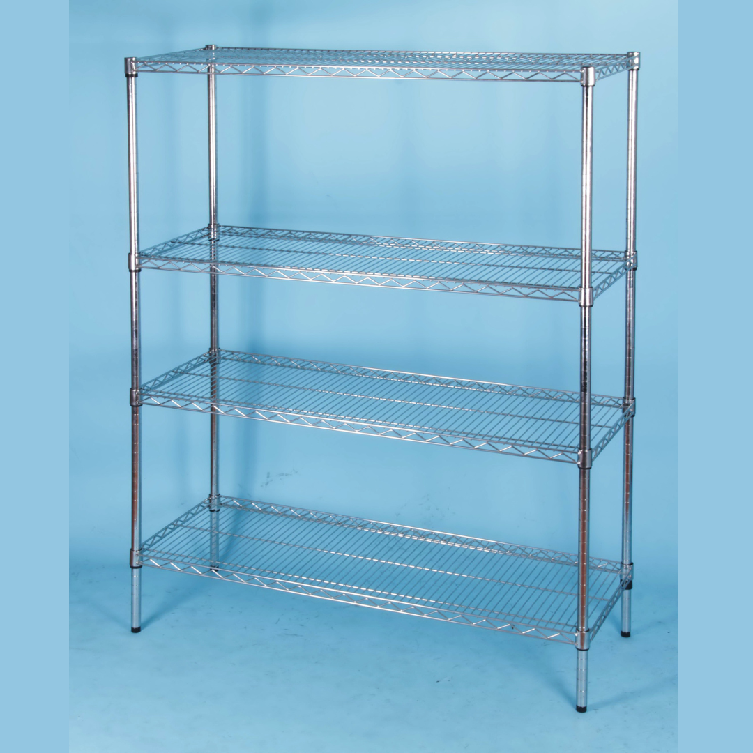 Wire Shelves System 4 Tier supplier in Dubai, UAE - AHD Display